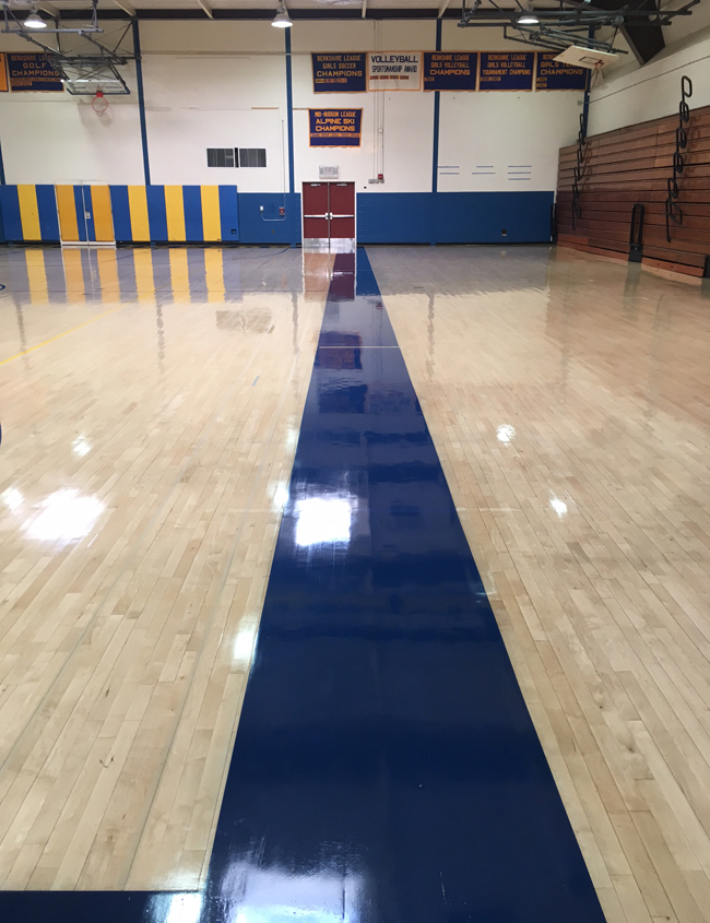 Zig’s STS Wood Gym Floor Restoration | Zig's Stone and Tile Services